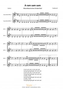 A Ram Sam Sam - Blockflöten-Treff